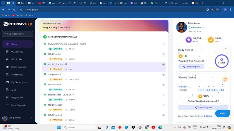 Dileep kumar kuppa on LinkedIn: #day #codingpractice #nxtwave Dileep kumar kuppa on LinkedIn: #day #codingpractice #nxtwave