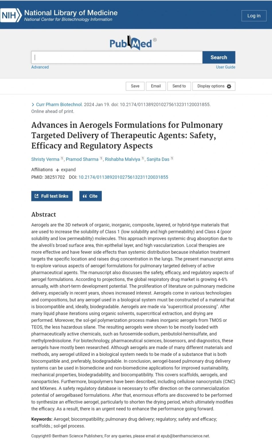 Shristy verma on LinkedIn: #aerogels #pharmaceuticalbiotechnology # ... Shristy verma on LinkedIn: #aerogels #pharmaceuticalbiotechnology # ...