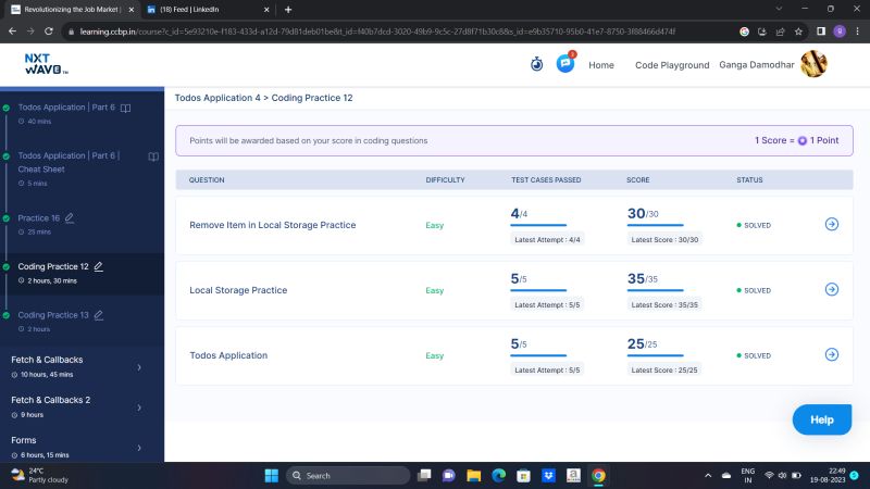 Ganga Damodhar on LinkedIn: #day90 #100daysofcodechallenge # ... Ganga Damodhar on LinkedIn: #day90 #100daysofcodechallenge # ...