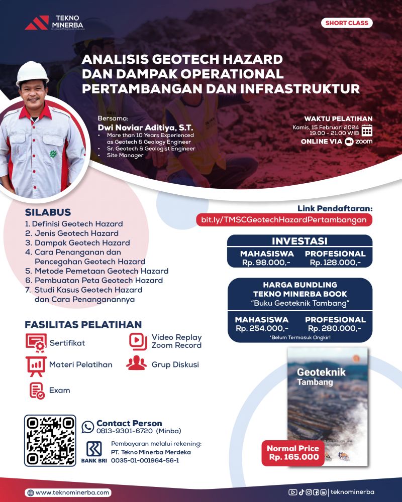 Tekno Minerba on LinkedIn: Undangan Short Class Pengenalan Geoteknik ... Tekno Minerba on LinkedIn: Undangan Short Class Pengenalan Geoteknik ...