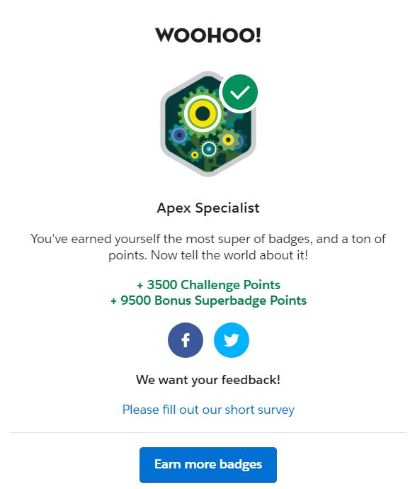 Brandon Z. Wang on LinkedIn: I've earned the Apex Specialist super ... Brandon Z. Wang on LinkedIn: I've earned the Apex Specialist super ...