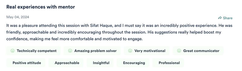 Sifat Haque on LinkedIn: #mentor #leadership #learning Sifat Haque on LinkedIn: #mentor #leadership #learning