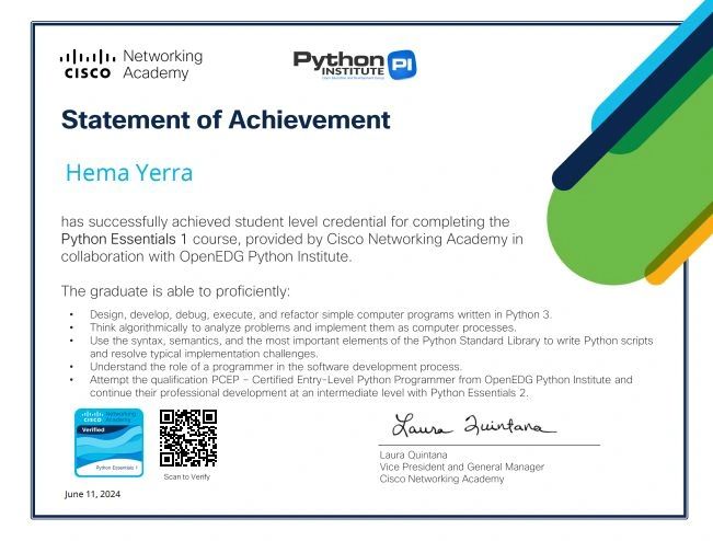 Hema Yerra on LinkedIn: #cisco #python Hema Yerra on LinkedIn: #cisco #python