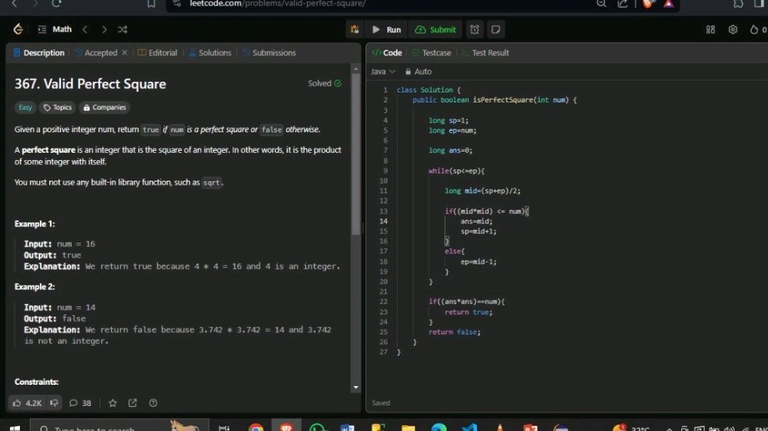 Udit Namdev on LinkedIn: #day #java #dsa #learners #math #binarysearch ... Udit Namdev on LinkedIn: #day #java #dsa #learners #math #binarysearch ...