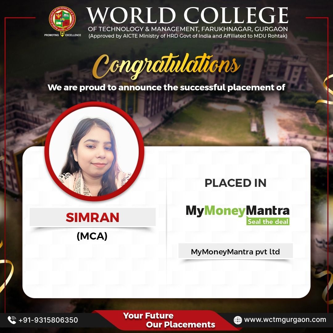 WCTM Gurgaon on LinkedIn: #wctm #mca #successstory #proudmoment # ... WCTM Gurgaon on LinkedIn: #wctm #mca #successstory #proudmoment # ...