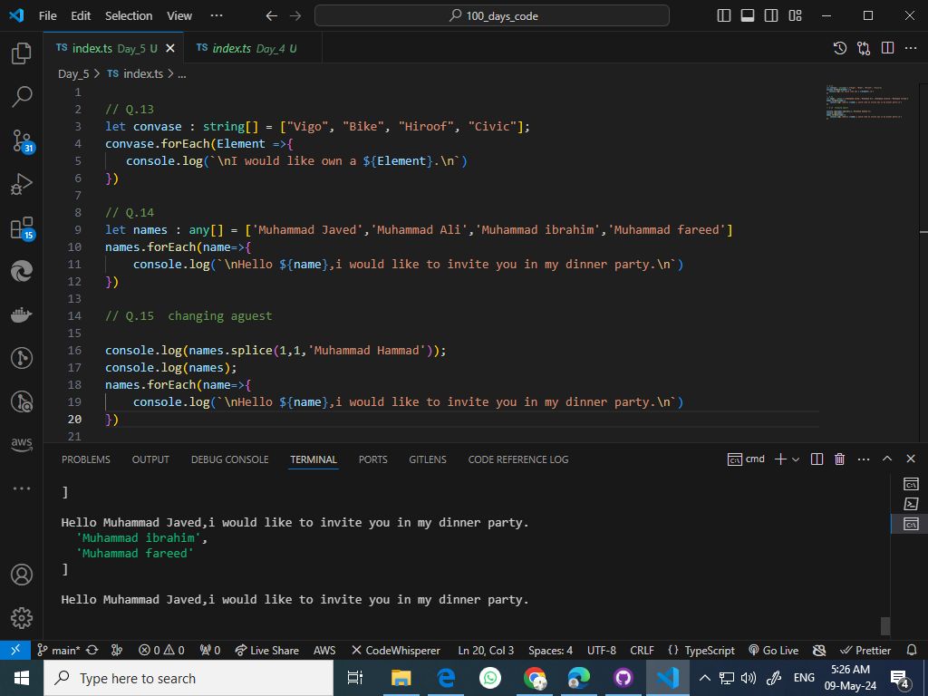 Muhammad Javed on LinkedIn: Use of forEach() function and splice ... Muhammad Javed on LinkedIn: Use of forEach() function and splice ...