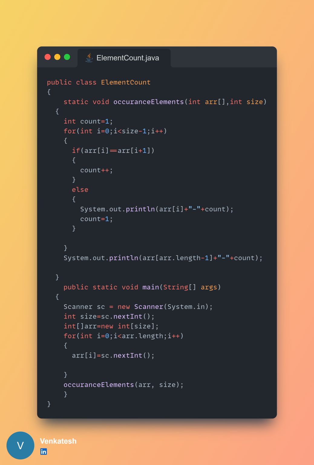 Venkatesh Bommalleni on LinkedIn: #100daysofcodechallenge #java ... Venkatesh Bommalleni on LinkedIn: #100daysofcodechallenge #java ...