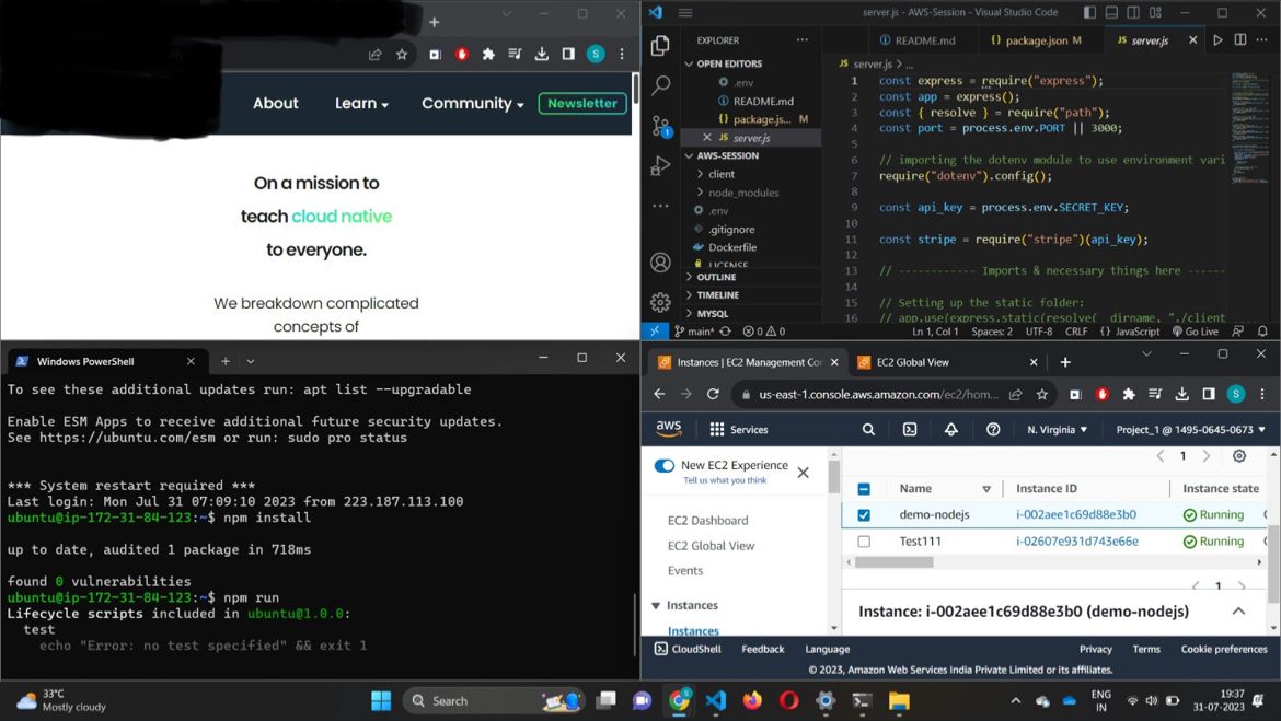 Saidatta Musale on LinkedIn: #awscloud #devops #nodejs Saidatta Musale on LinkedIn: #awscloud #devops #nodejs