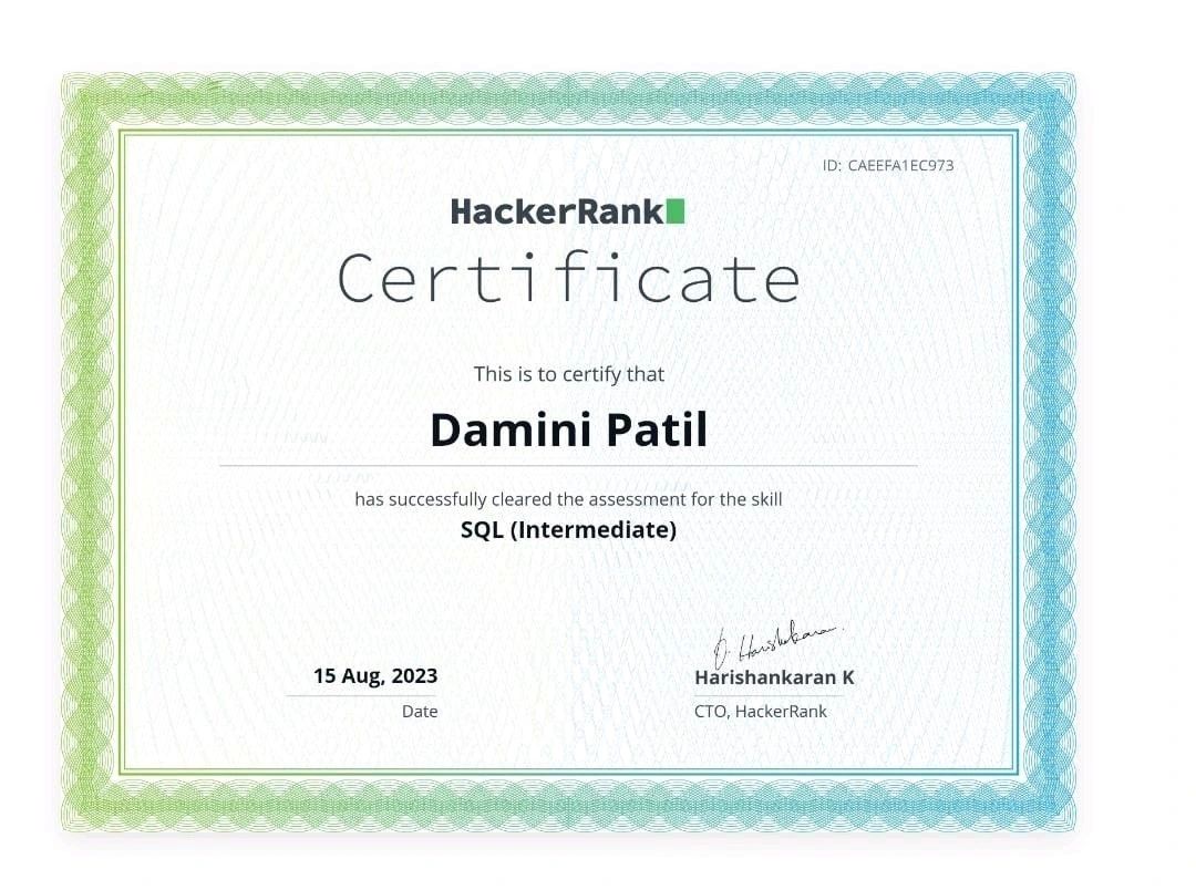 Damini Sarjerao Patil on LinkedIn: #dataanalytics #data #sql # ... Damini Sarjerao Patil on LinkedIn: #dataanalytics #data #sql # ...
