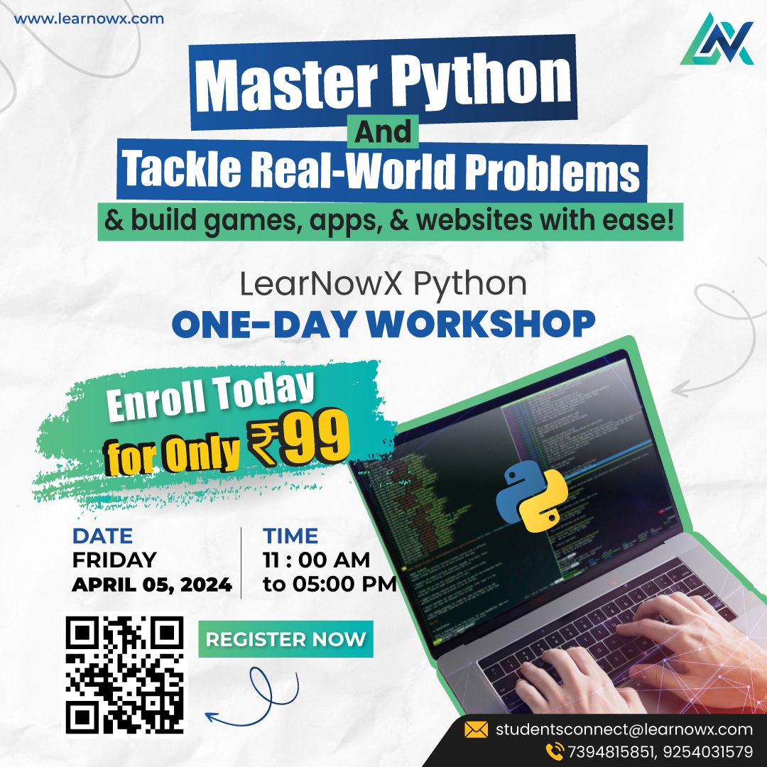 LearNowX on LinkedIn: #workshop #learnowx #python #masterpython #online ... LearNowX on LinkedIn: #workshop #learnowx #python #masterpython #online ...