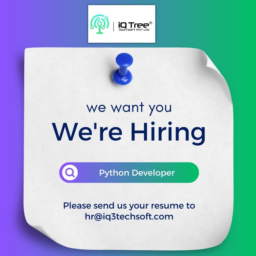 IQTreeTechSoft on LinkedIn: #pythondeveloper #python # ... IQTreeTechSoft on LinkedIn: #pythondeveloper #python # ...
