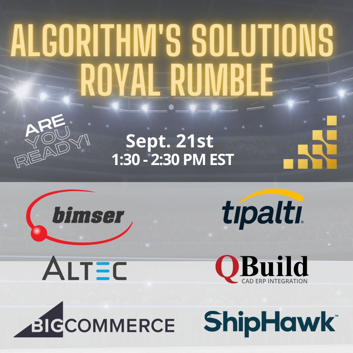 Algorithm, Inc. on LinkedIn: Algorithm, Inc. Solutions Royal Rumble ... Algorithm, Inc. on LinkedIn: Algorithm, Inc. Solutions Royal Rumble ...