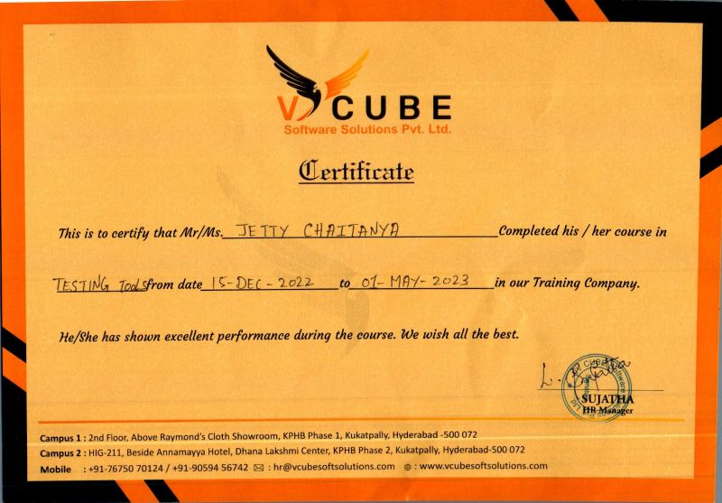 Jetty Chaitanya on LinkedIn: #selenium #manualtesting #automationtesting Jetty Chaitanya on LinkedIn: #selenium #manualtesting #automationtesting
