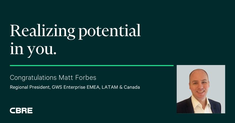 CBRE Global Workplace Solutions (GWS) on LinkedIn: Matthew Forbes has ... CBRE Global Workplace Solutions (GWS) on LinkedIn: Matthew Forbes has ...