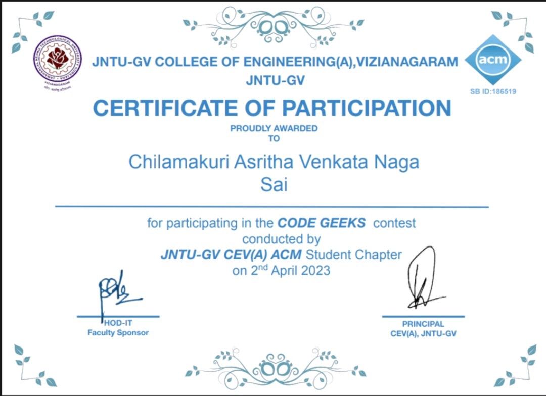 Chilamakuri Asritha on LinkedIn: #codechef #coding Chilamakuri Asritha on LinkedIn: #codechef #coding