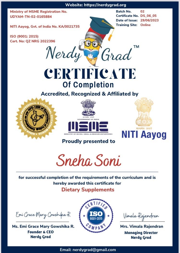 Dt.sneha soni posted on LinkedIn Dt.sneha soni posted on LinkedIn