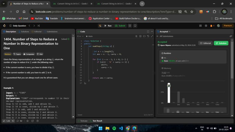 Apurv Nipane on LinkedIn: #100daysofcoding #100daysofcoding #leetcode # ... Apurv Nipane on LinkedIn: #100daysofcoding #100daysofcoding #leetcode # ...