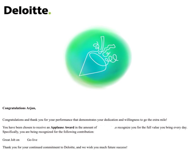 Arjun Bhatia on LinkedIn: #deloitte #recognition #award Arjun Bhatia on LinkedIn: #deloitte #recognition #award