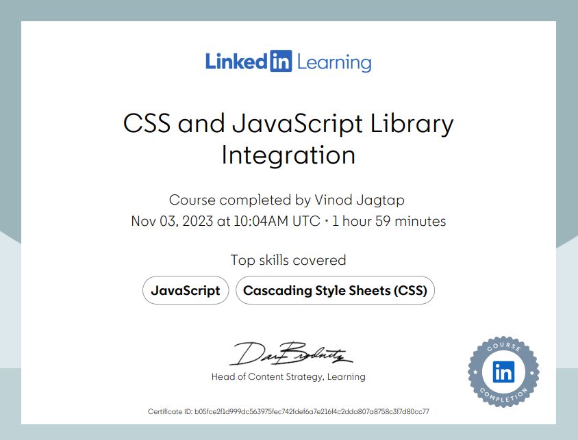 Vinod Jagtap on LinkedIn: #javascript #css Vinod Jagtap on LinkedIn: #javascript #css