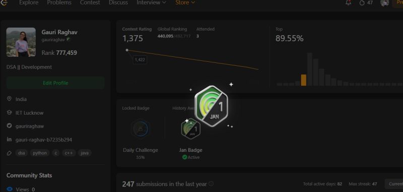 Gauri Raghav on LinkedIn: #leetcode #problemsolving #codingchallenge # ... Gauri Raghav on LinkedIn: #leetcode #problemsolving #codingchallenge # ...