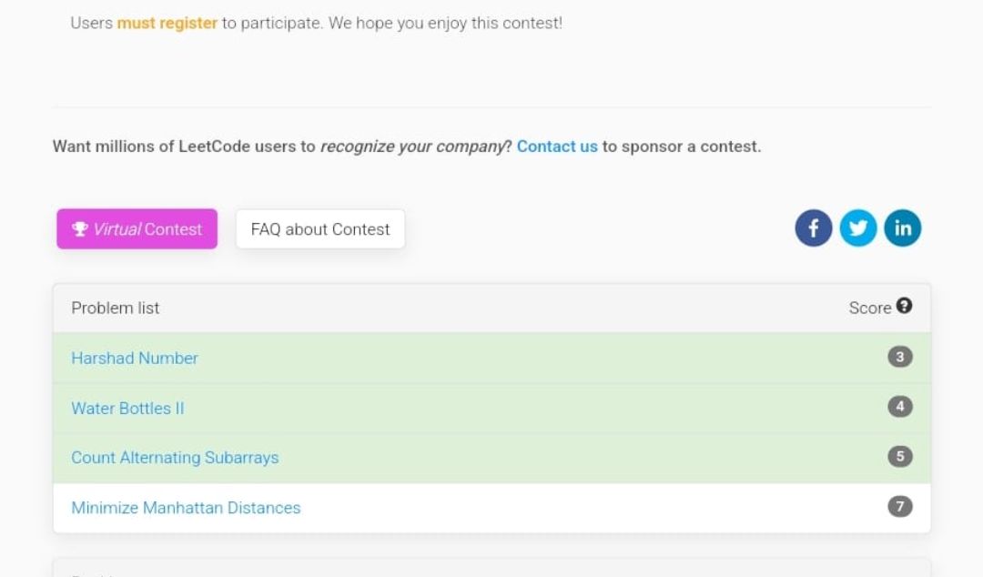 Gurpreet Singh on LinkedIn: Participated in LeetCode Weekly contest 391 ... Gurpreet Singh on LinkedIn: Participated in LeetCode Weekly contest 391 ...