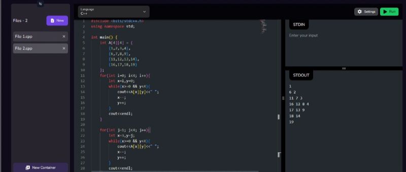 SUNIL KUMAR CHAVHAN on LinkedIn: #codingjourney #cpp #diagonaltraversal ... SUNIL KUMAR CHAVHAN on LinkedIn: #codingjourney #cpp #diagonaltraversal ...