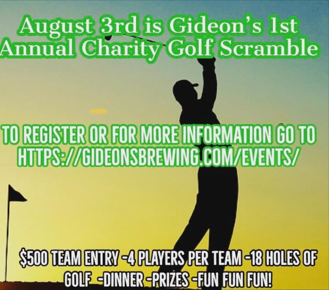 Gideon's Brewing Company on LinkedIn: Gideon’s 1st Annual Charity Golf ... Gideon's Brewing Company on LinkedIn: Gideon’s 1st Annual Charity Golf ...