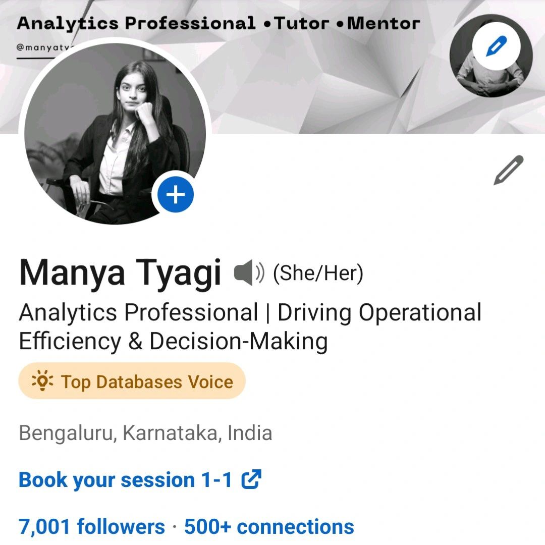 Manya Tyagi on LinkedIn: #7kfollowers #growth #learning Manya Tyagi on LinkedIn: #7kfollowers #growth #learning