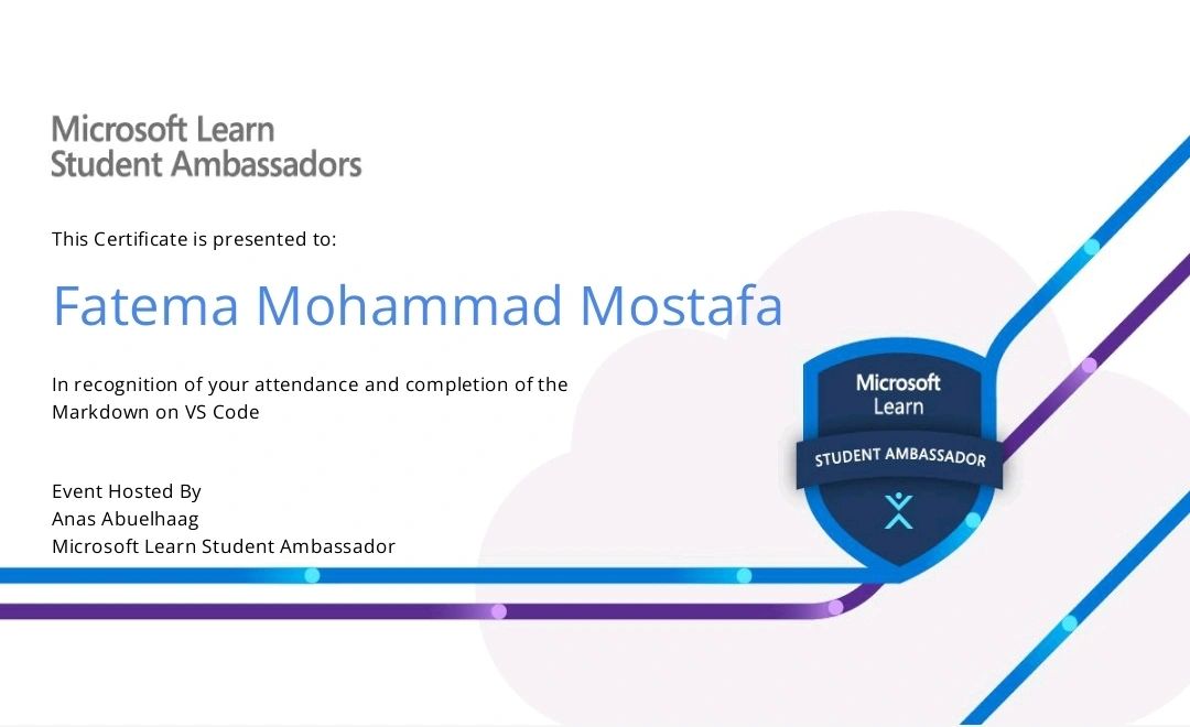 Fatema Mohammad on LinkedIn: #markdown #vscode #learningjourney # ... Fatema Mohammad on LinkedIn: #markdown #vscode #learningjourney # ...