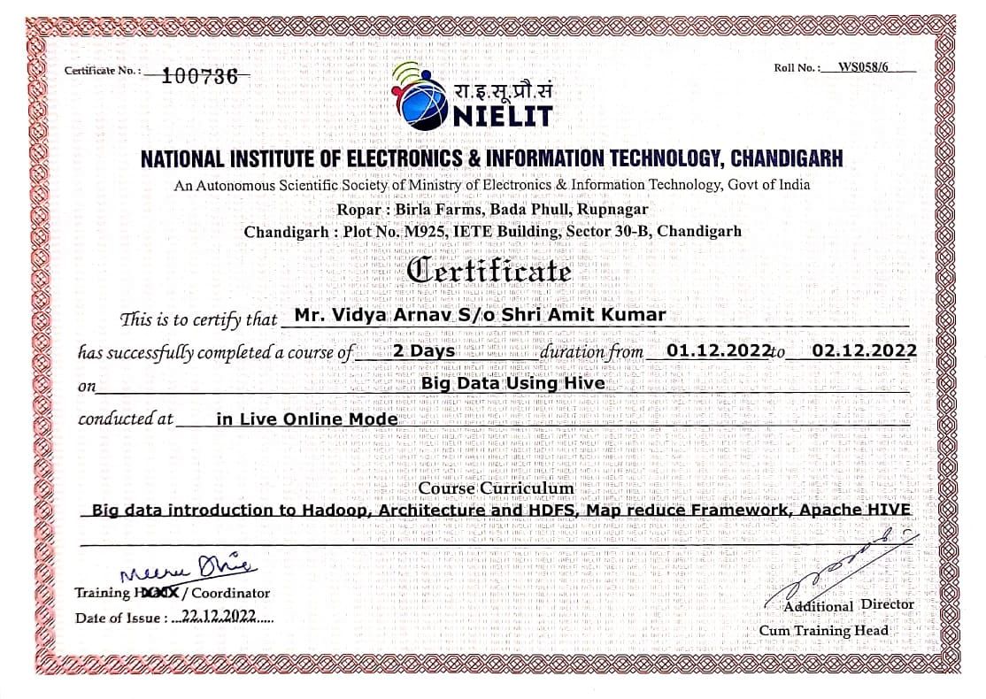 Vidya Arnav on LinkedIn: #bigdata #hive #hadoop #dataanalytics #nielit ... Vidya Arnav on LinkedIn: #bigdata #hive #hadoop #dataanalytics #nielit ...