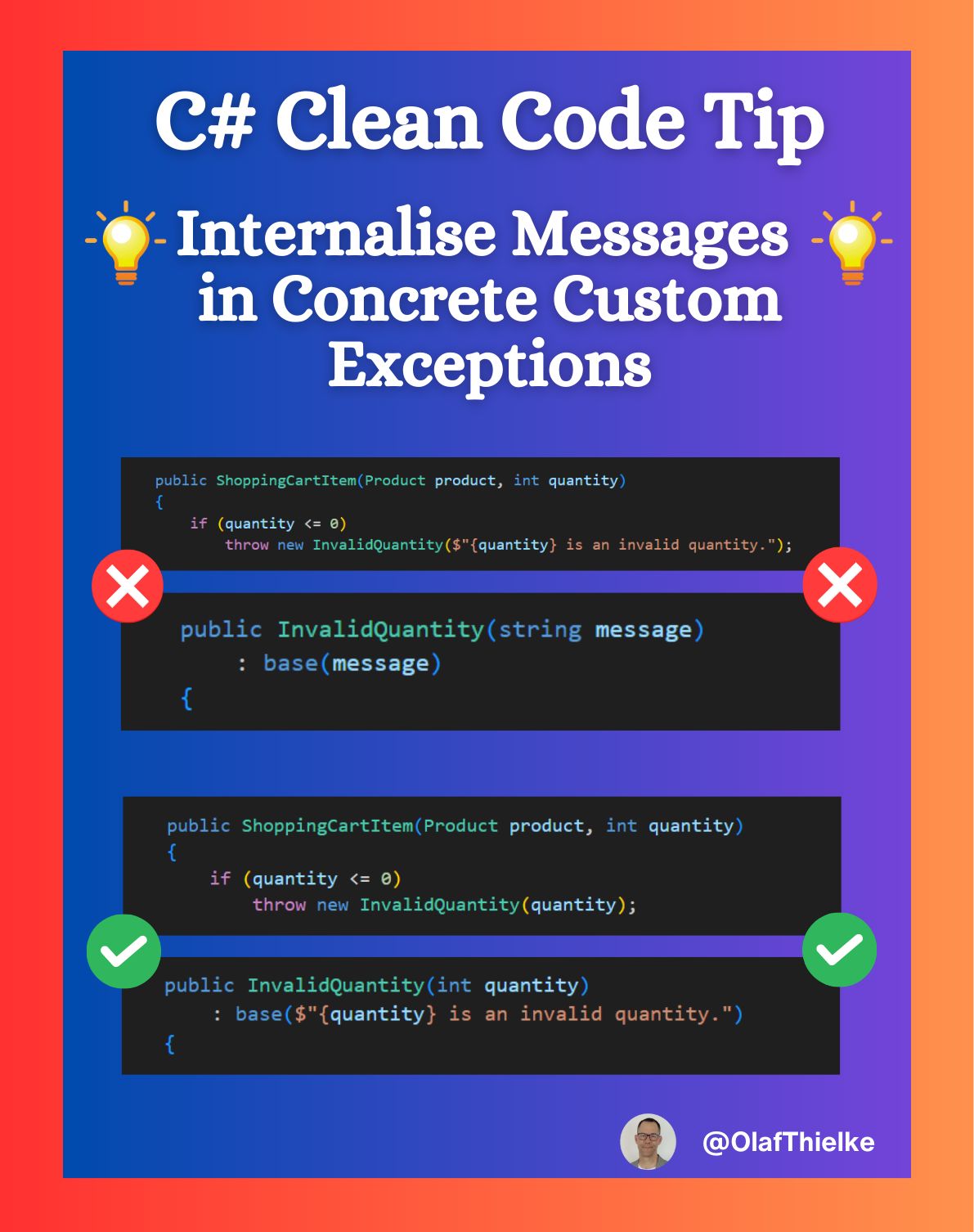 Olaf Thielke on LinkedIn: #programming #csharp #dotnet #cleancode # ... Olaf Thielke on LinkedIn: #programming #csharp #dotnet #cleancode # ...