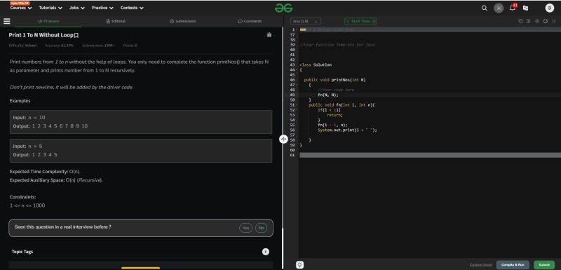 Dev Prasad on LinkedIn: #100daysofcoding #geeksforgeek #dsa Dev Prasad on LinkedIn: #100daysofcoding #geeksforgeek #dsa
