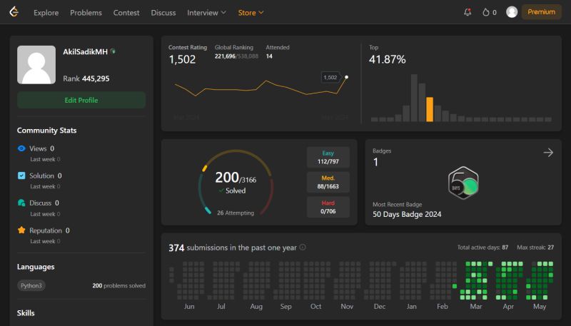 Akil Sadik on LinkedIn: #leetcode #codingjourney #consistency # ... Akil Sadik on LinkedIn: #leetcode #codingjourney #consistency # ...