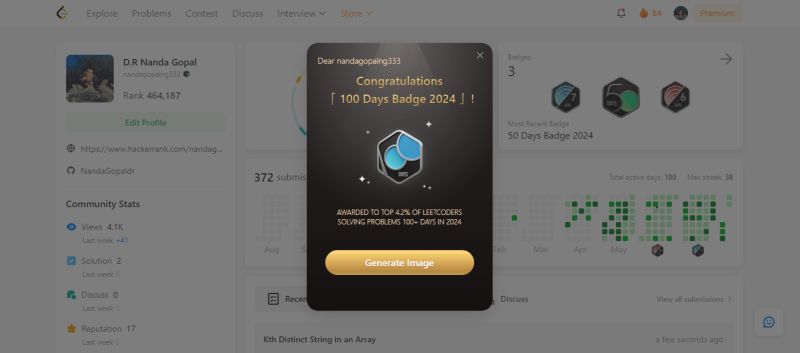 Nanda Gopal D.R on LinkedIn: #leetcode #codingjourney #tech # ... Nanda Gopal D.R on LinkedIn: #leetcode #codingjourney #tech # ...