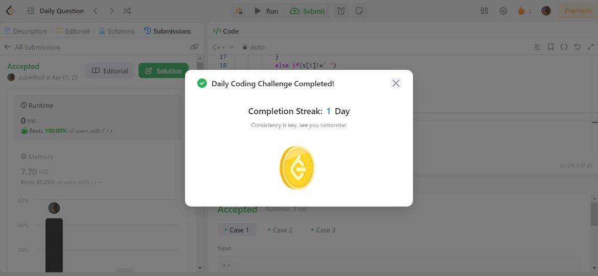 Leetcode daily challenge for string length | Suriya Thangadurai posted ... Leetcode daily challenge for string length | Suriya Thangadurai posted ...