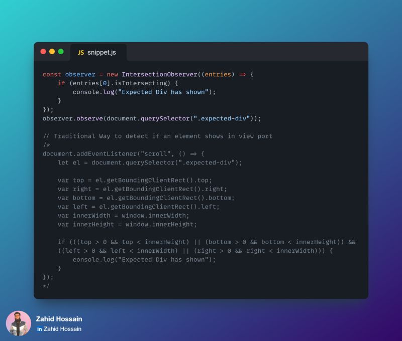 Zahid Hossain on LinkedIn: #codingtips #javascript #abtesting #webdev # ... Zahid Hossain on LinkedIn: #codingtips #javascript #abtesting #webdev # ...