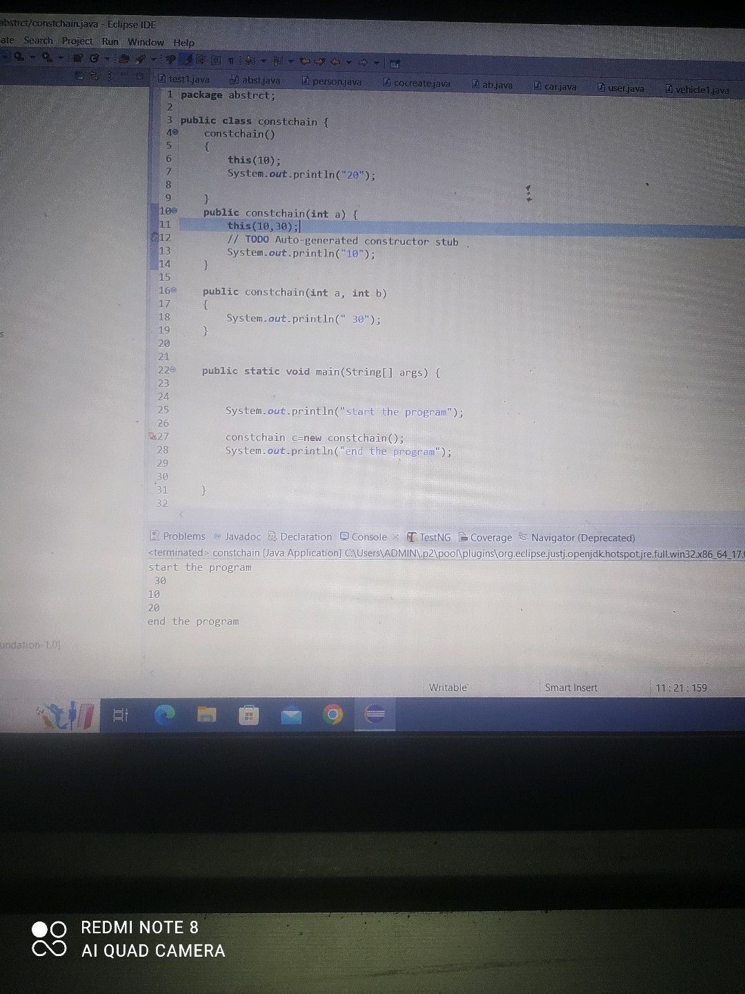 Bharath Kumar on LinkedIn: constructor chaining i n same class by using ... Bharath Kumar on LinkedIn: constructor chaining i n same class by using ...