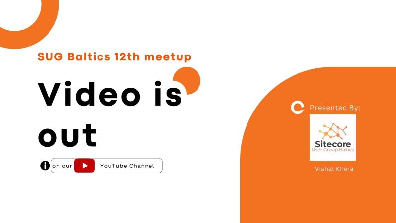 Sitecore User Group Baltics on LinkedIn: Did you miss joining the ... Sitecore User Group Baltics on LinkedIn: Did you miss joining the ...