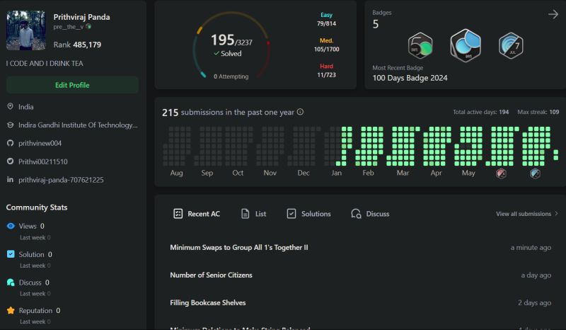 Prithviraj Panda on LinkedIn: #leetcode #codenewbie #dsa #cpp # ... Prithviraj Panda on LinkedIn: #leetcode #codenewbie #dsa #cpp # ...