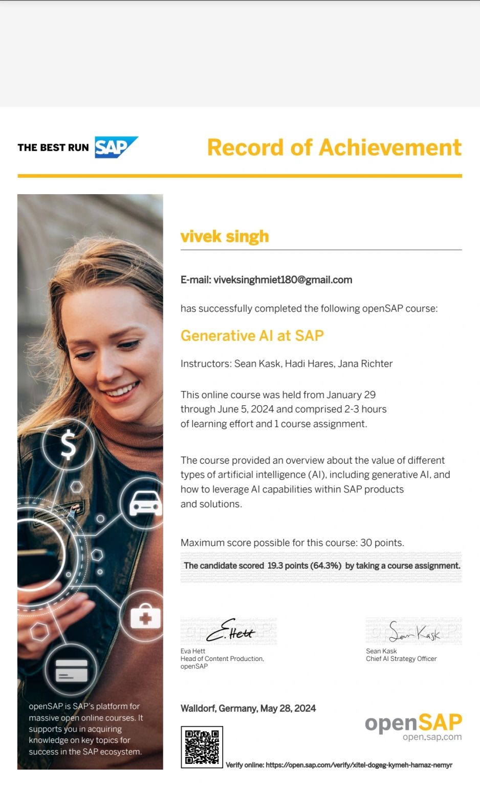 vivek singh on LinkedIn: #genai #sap vivek singh on LinkedIn: #genai #sap