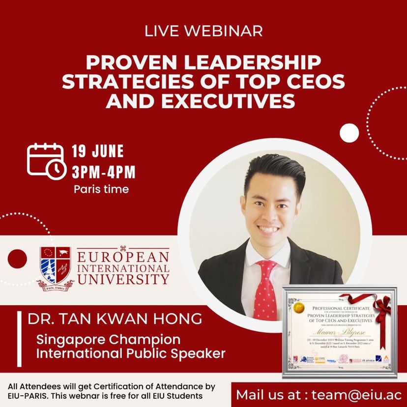 Tan Kwan Hong Academy on LinkedIn: Happening later! Do join us for this ... Tan Kwan Hong Academy on LinkedIn: Happening later! Do join us for this ...
