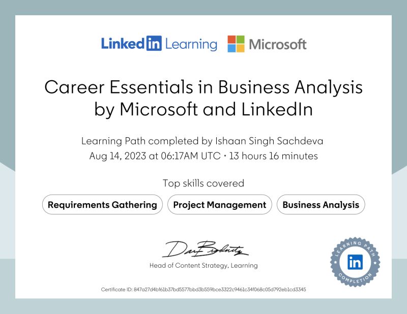 Ishaan Singh Sachdeva on LinkedIn: Certificate of Completion Ishaan Singh Sachdeva on LinkedIn: Certificate of Completion