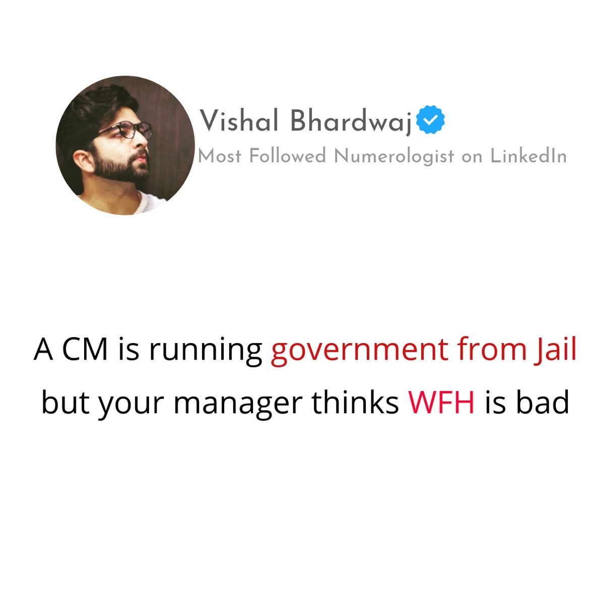 Jayesh Sonawane on LinkedIn: Vishal Bhardwaj With just a mere random ... Jayesh Sonawane on LinkedIn: Vishal Bhardwaj With just a mere random ...