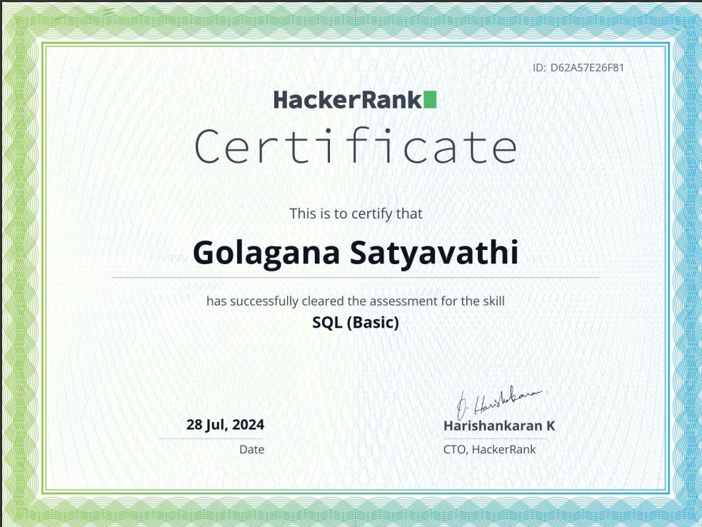 golagana satyavathi on LinkedIn: #sql #30days_sqlchallenge #30days ... golagana satyavathi on LinkedIn: #sql #30days_sqlchallenge #30days ...
