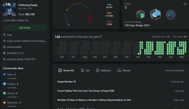 Prithviraj Panda on LinkedIn: #leetcode #codenewbie #dsa #cpp # ... Prithviraj Panda on LinkedIn: #leetcode #codenewbie #dsa #cpp # ...