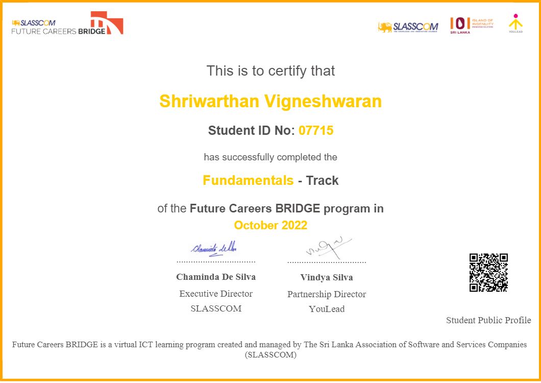 Shriwarthan Vigneshwaran on LinkedIn: #futurecareersbridge Shriwarthan Vigneshwaran on LinkedIn: #futurecareersbridge