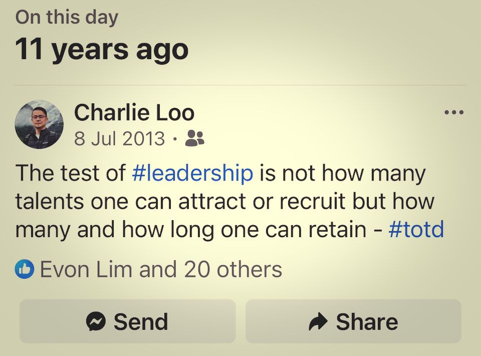 Charlie Loo on LinkedIn: #leadership Charlie Loo on LinkedIn: #leadership