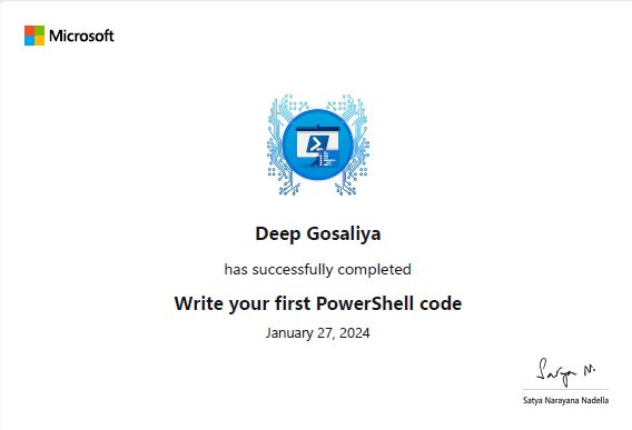 Deep Gosaliya on LinkedIn: Today I earned my Deep Gosaliya on LinkedIn: Today I earned my
