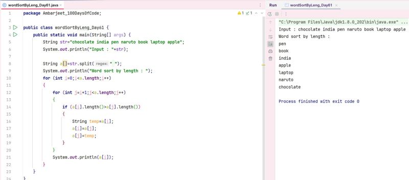 Ambarjeet Chaudhari on LinkedIn: #day61 #100daysofcode #java # ... Ambarjeet Chaudhari on LinkedIn: #day61 #100daysofcode #java # ...