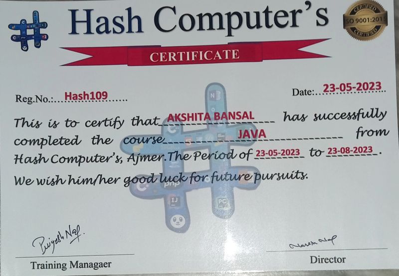 Akshita Bansal on LinkedIn: Hii all, I have successfully completed the ... Akshita Bansal on LinkedIn: Hii all, I have successfully completed the ...